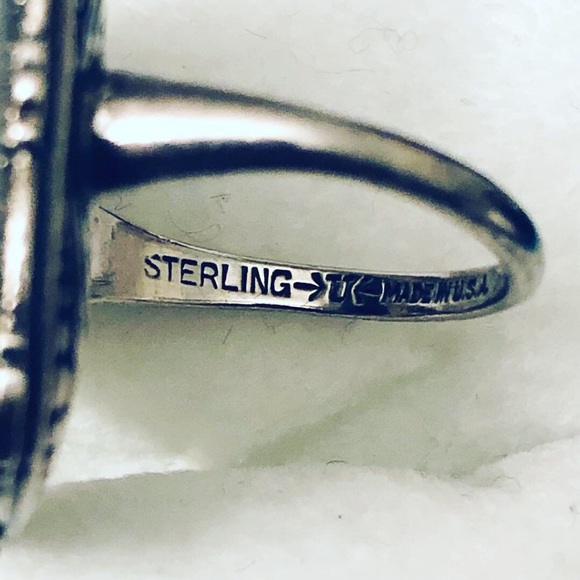 Uncas | Jewelry | Antique Art Dec Sterling Marcasites Uncas Ring | Poshmark